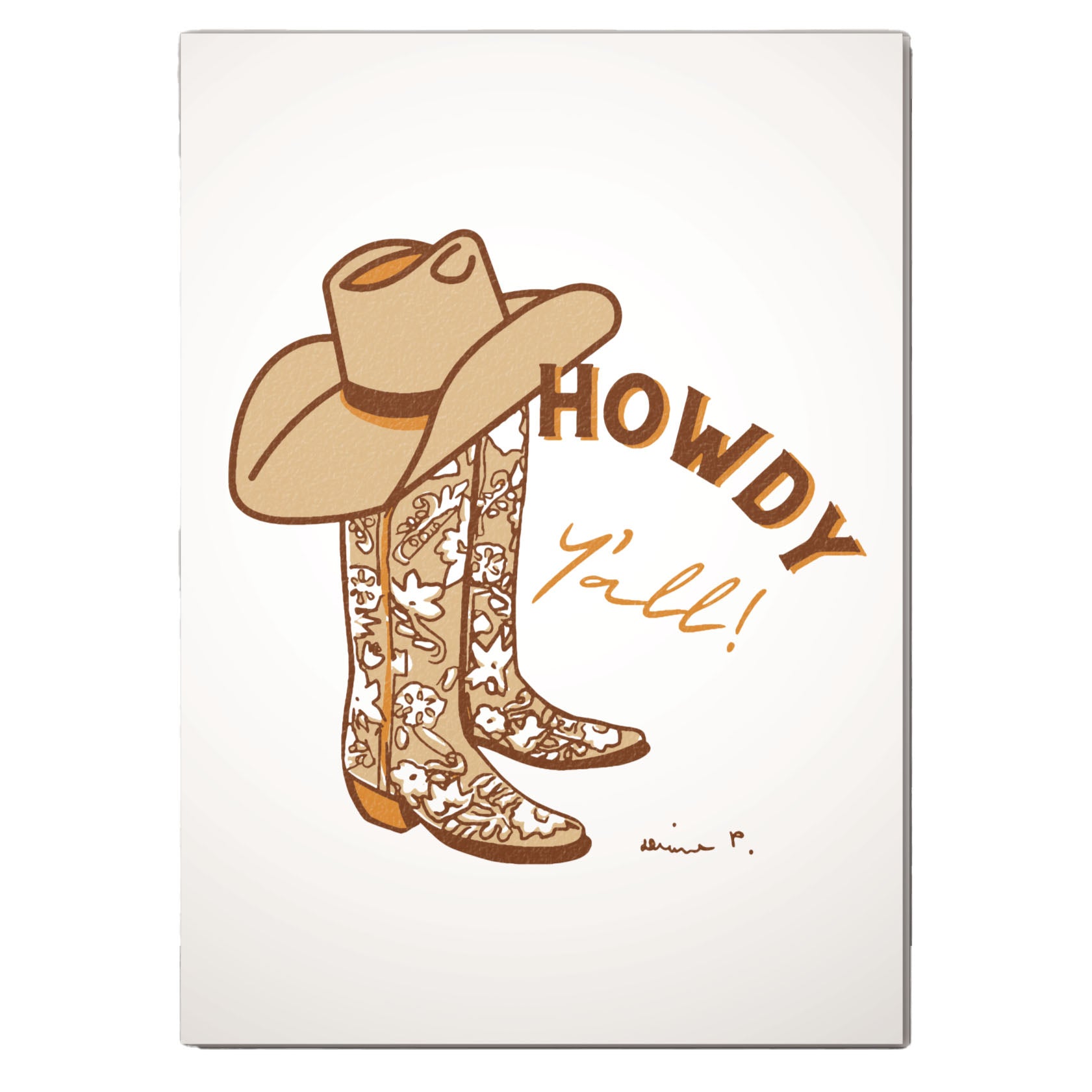 Card Howdy Y'all Screen Print *CM – The Brookwood Community